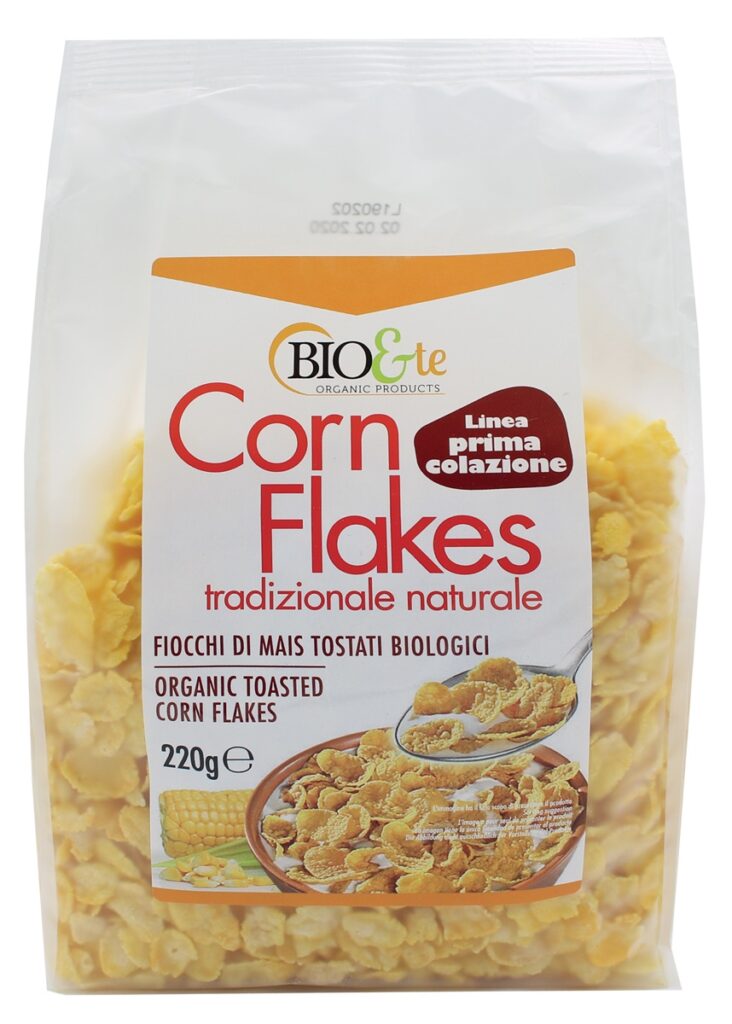 CORN FLAKES Bio, Senza Zucchero BIO & TE Cereali croccanti